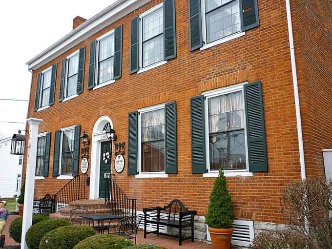 That red brick facade has been turning heads since before your great-grandparents were arguing about dinner plans.