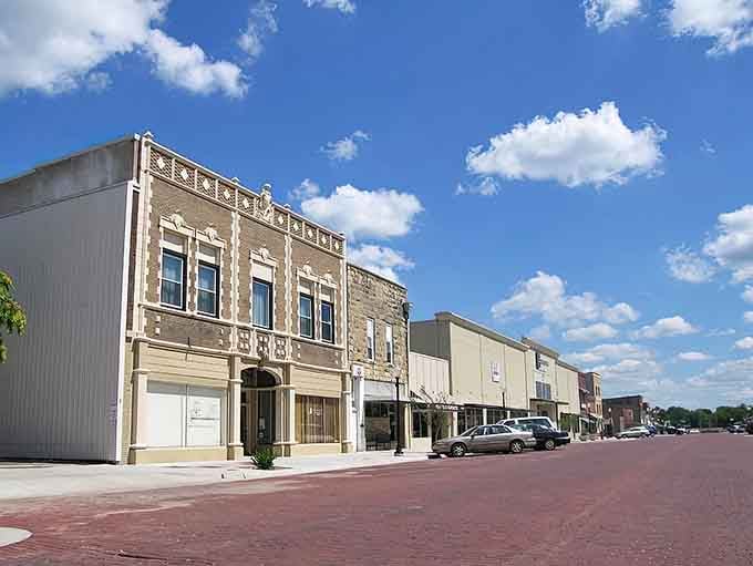 Downtown Augusta looks like someone pressed pause on 1890 and forgot to hit play again.
