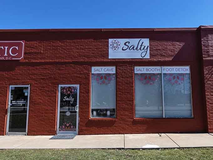 That cheerful brick facade hides one of Ohio's most unexpected wellness retreats right in downtown Chardon.