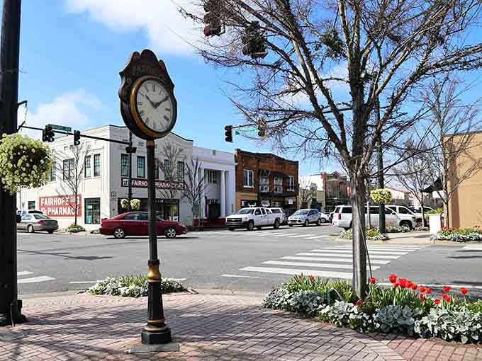 That street clock isn't just keeping time—it's reminding you to slow down and actually enjoy it.