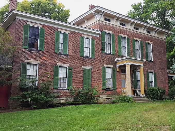 Those green shutters and brick facade have witnessed over 160 years of Indianapolis history, both beautiful and haunting.