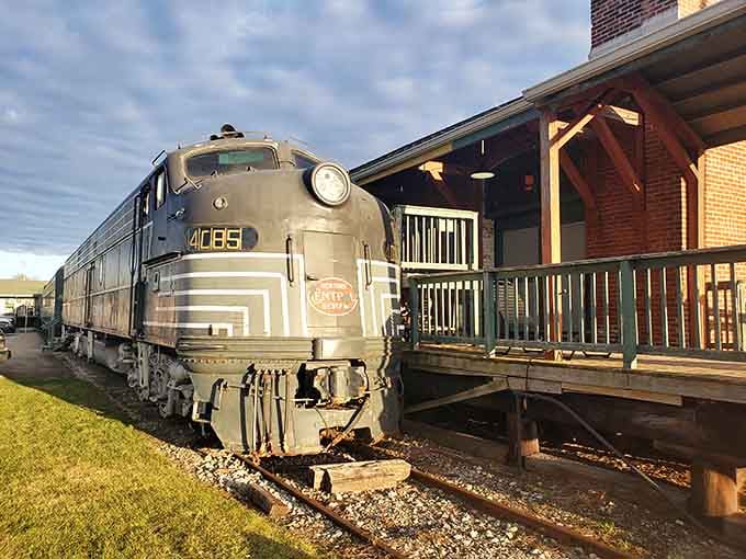 That streamlined beauty waiting at the platform proves that trains in their heyday had more style than most modern vehicles ever will.