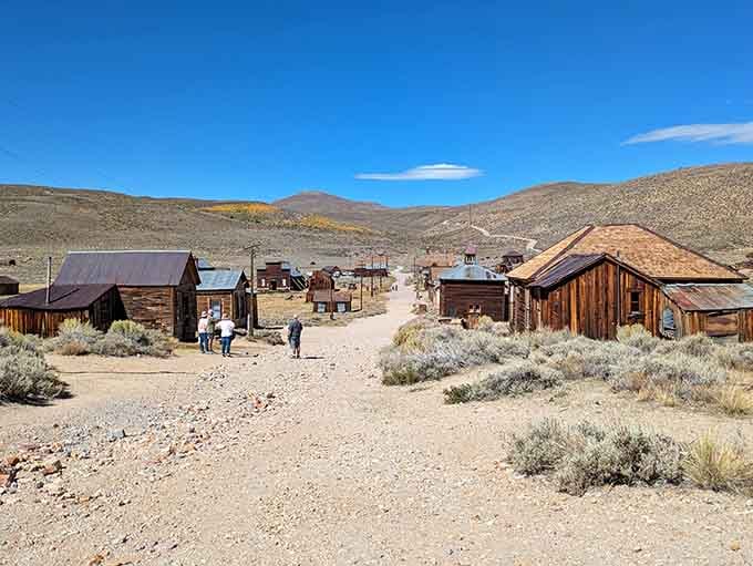 Main Street Bodie looks like a movie set, except Hollywood could never capture this level of authentic decay and beauty.