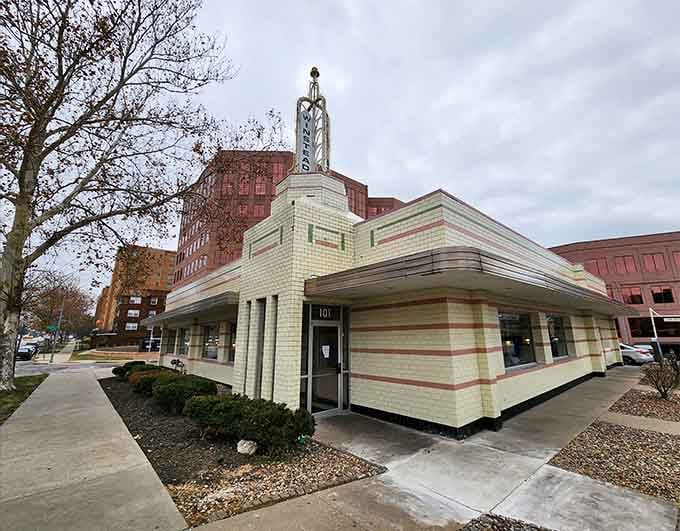 That iconic tower and white tile exterior isn't just architecture, it's a promise of deliciousness kept since the 1940s.