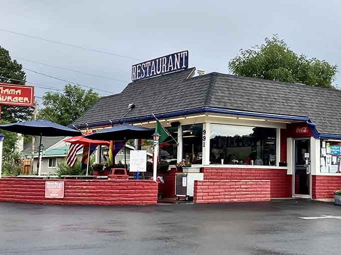 Classic Route 66 architecture meets mountain-town charm, proving that some things never go out of style, unlike your uncle's leisure suit.