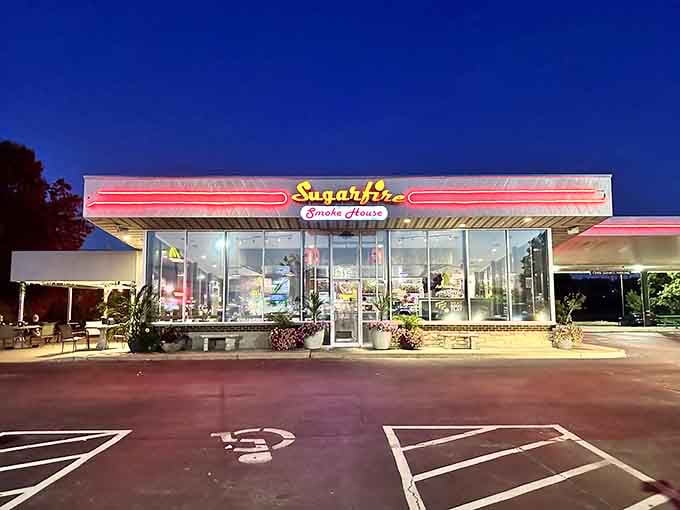 When the sun sets and those lights come on, you know something magical is happening inside those glass doors.