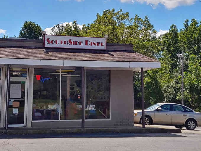 That classic diner sign promises exactly what's inside: honest food served without apology or unnecessary complications.