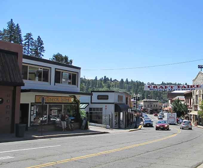 Main Street Placerville looks like a movie set where the Old West met sensible urban planning and decided to grab coffee together.