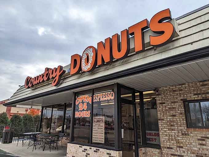 Country Donuts stands ready to rescue you from boring breakfasts with its glowing promise of fried perfection.