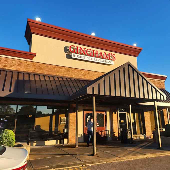 The kind of place that doesn't need to shout about what's inside because the parking lot tells the whole story.
