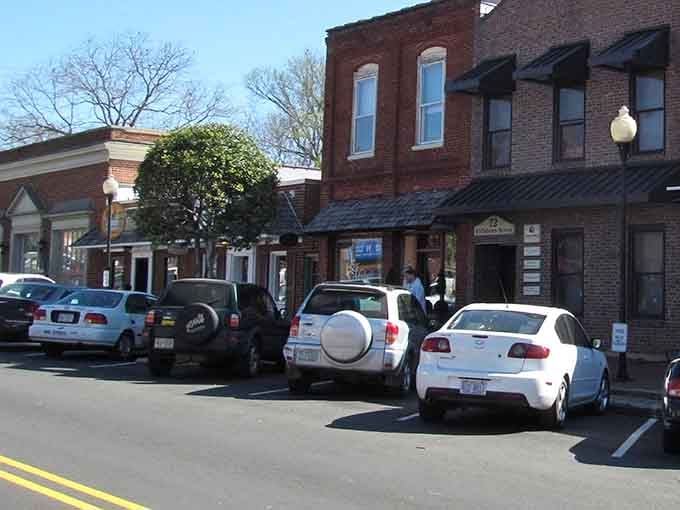 Downtown Pittsboro proves parking spots still exist in America, a miracle worth celebrating with actual applause.