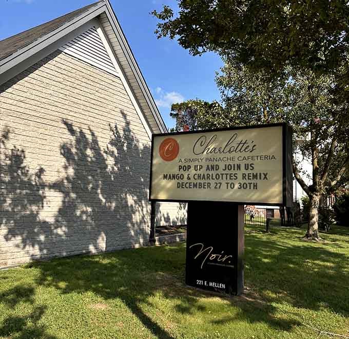 The unassuming exterior hides a treasure trove of Southern comfort waiting to welcome you inside.