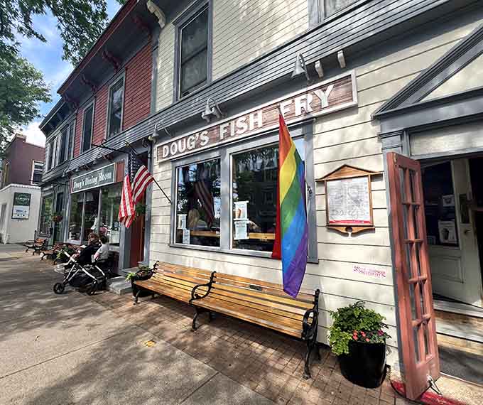 This charming storefront proves the best seafood doesn't need ocean views, just serious dedication to frying perfection.