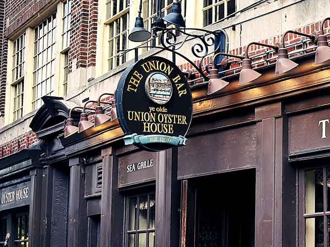When your restaurant sign needs ornate ironwork to properly convey its historical gravitas, you know you've earned some serious bragging rights.