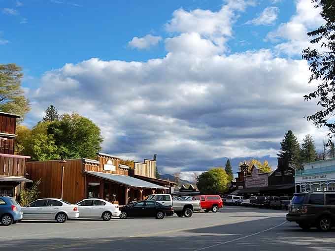 Those wooden boardwalks and Old West storefronts aren't a movie set&mdash;this is your everyday stroll through downtown Winthrop.