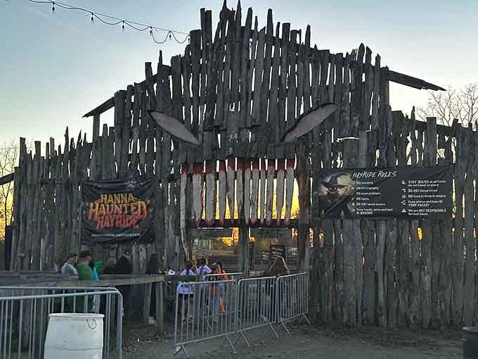 The eerie glow sets the stage for an evening you'll either love or regret suggesting.