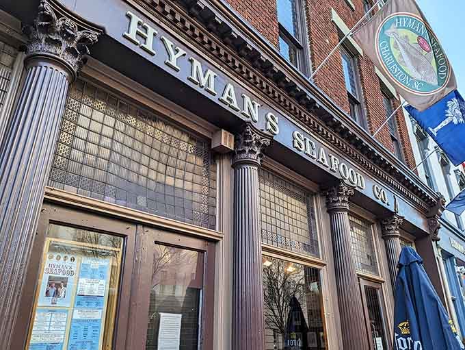 The ornate columns and classic storefront tell you this place has stories to tell, and they're all delicious.