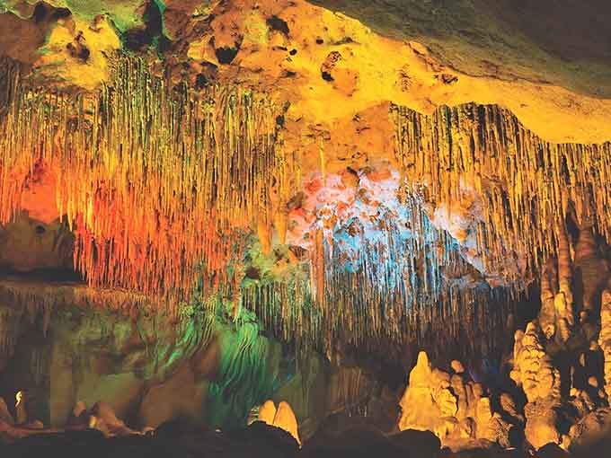 Nature's own light show, where millions of years of patient work created an underground palace worth the trip.