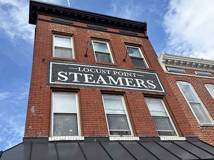 That brick facade isn't just architecture, it's a beacon calling every crab lover within a five-mile radius to salvation.
