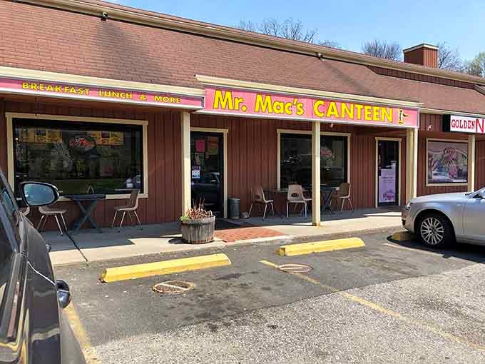 That brown paneling has seen more satisfied customers than most fancy restaurants will in a lifetime.