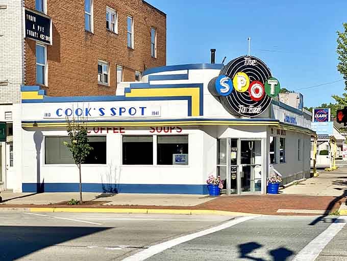 That spinning record sign isn't just decoration&mdash;it's a beacon calling you home to comfort food paradise.