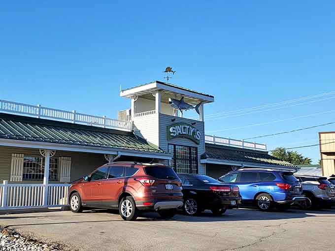 That full parking lot tells you everything you need to know about how Wisconsinites feel about their landlocked beach getaway.