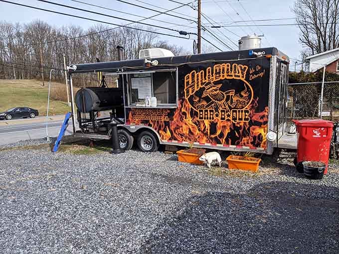 The whole operation bathed in perfect light, looking like something Norman Rockwell would paint if he loved ribs.