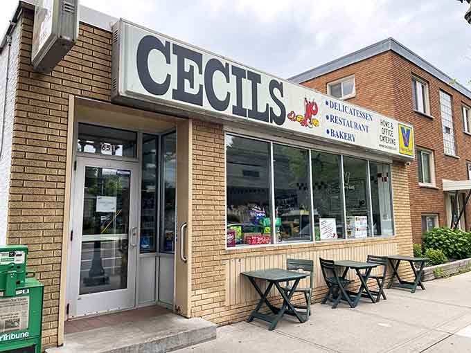 That classic storefront glow promises everything you need: sandwiches, baked goods, and the kind of comfort only a real deli delivers.