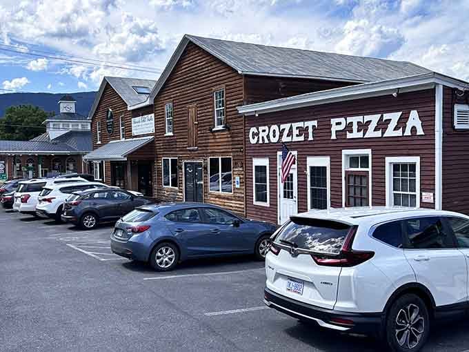 That rustic wooden exterior isn't trying to impress anyone, and that's exactly why it works so perfectly.