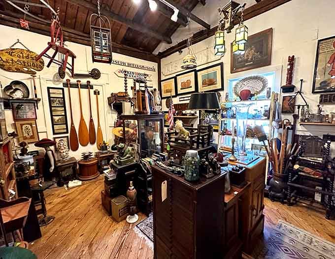 Every corner reveals another carefully curated collection, like stepping into someone's fascinating attic times a hundred.