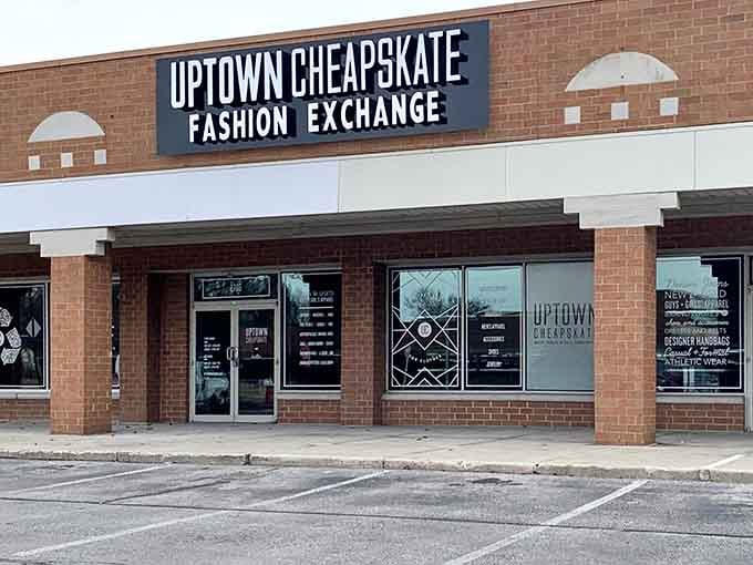 The storefront promises fashion exchange, and boy, does it deliver on that promise with style to spare.