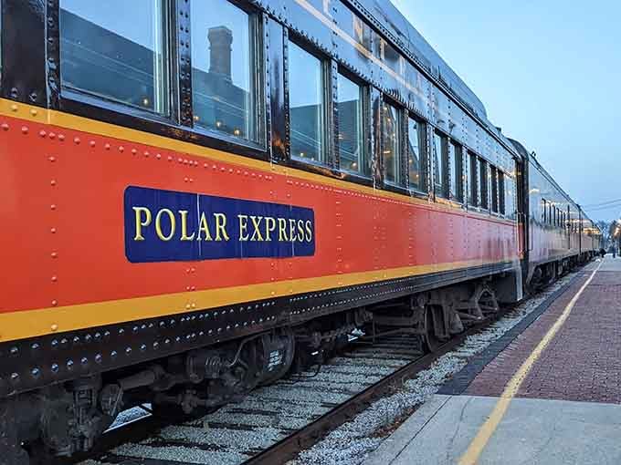 That striking yellow and orange paint scheme isn't just for show, it's pure vintage railroad swagger on wheels.