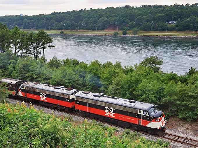That distinctive burgundy and gold livery isn't just paint&mdash;it's a promise of adventure on rails.