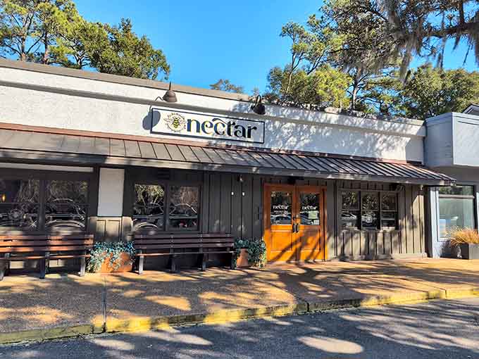 The inviting entrance practically whispers "come in, we've got biscuits" and honestly, that's all the convincing you need.