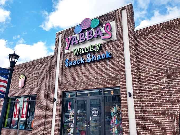 The kind of storefront that makes you slow down mid-drive because your inner child just spotted candy heaven.