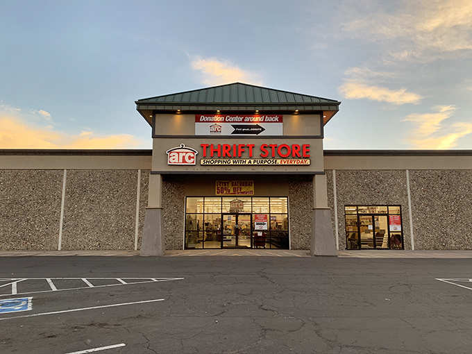 The storefront promises "Shopping with a Purpose," and boy, does it deliver on that billboard-sized commitment.