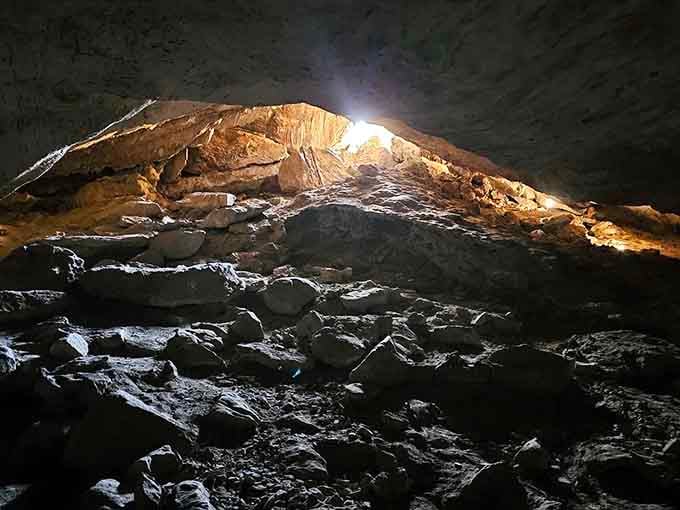 When your flashlight reveals a cathedral carved by water and time over millennia.