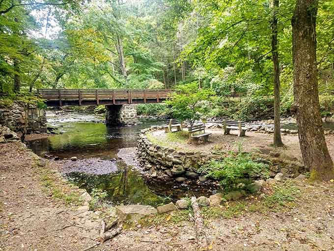 That stone-rimmed picnic island in the middle of the river isn't a mirage, it's your new favorite lunch spot.