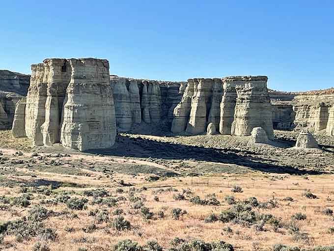 These towering pillars stand like ancient guardians in Oregon's high desert, defying every expectation you had about the state.