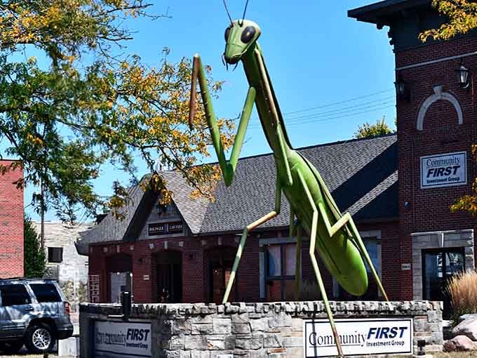 The KokoMantis strikes a pose that's equal parts majestic and mildly threatening, perfectly capturing insect elegance at scale.