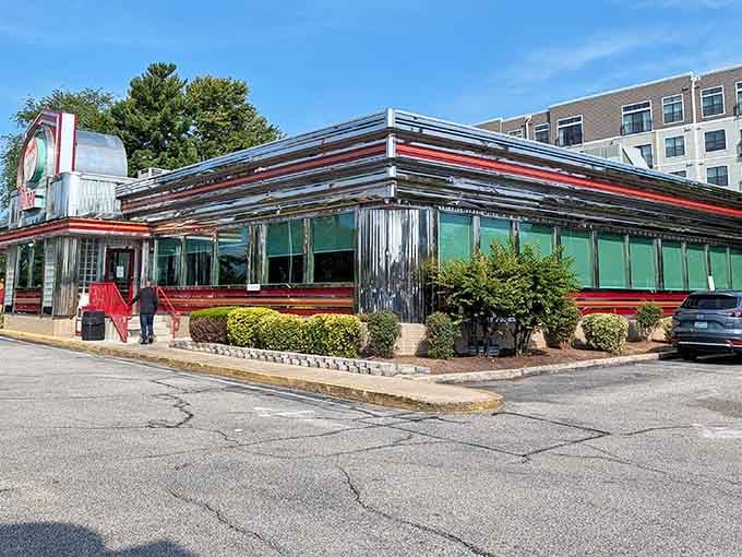 That gleaming chrome exterior isn't just for show&mdash;it's a beacon calling hungry souls to breakfast salvation.