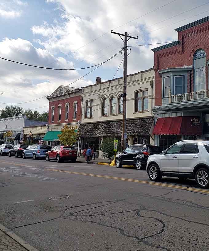 Historic storefronts line Main Street like a perfectly preserved postcard from America's past come to life.