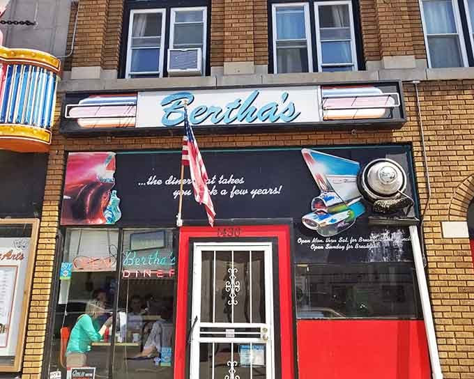 The exterior alone tells you everything: this is where nostalgia meets your next great meal.