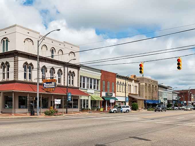 Downtown Selma's historic storefronts prove that architectural charm doesn't require a mortgage-sized rent payment to enjoy.