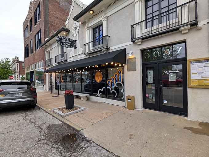 That vintage facade isn't just for show, it's your gateway to one seriously spectacular dining adventure inside.