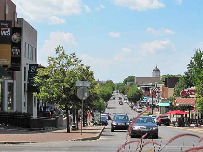 Tree-lined streets and historic buildings create a downtown that feels like stepping into a Norman Rockwell painting.