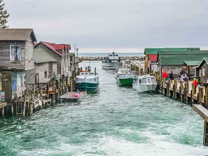 The fishing boats bob in crystalline water like they're posing for their own postcard, and honestly, they've earned it.