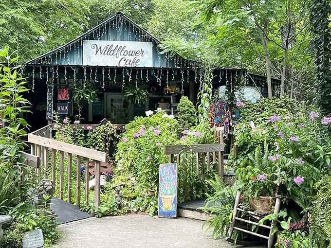 When a building looks like it grew naturally from the forest floor, you know magic's on the menu.