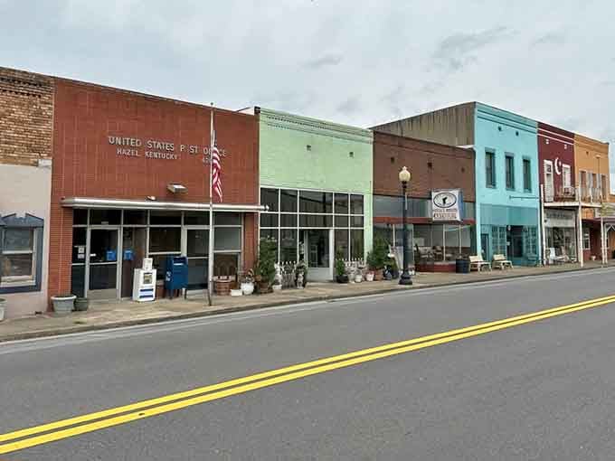 Downtown Hazel stretches before you like a perfectly preserved time capsule, complete with colorful storefronts and small-town charm.