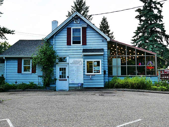 That charming blue cottage isn't someone's lake house, it's your new favorite custard destination in Excelsior.
